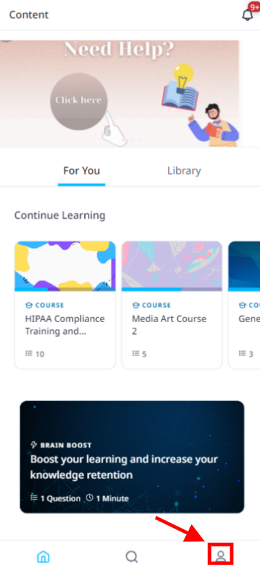 Learner guide: Edit language settings in app