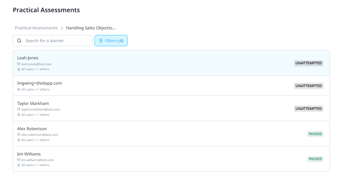 Practical Assessments