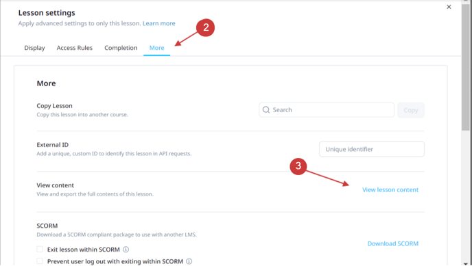 How to download and save your lessons as a PDF