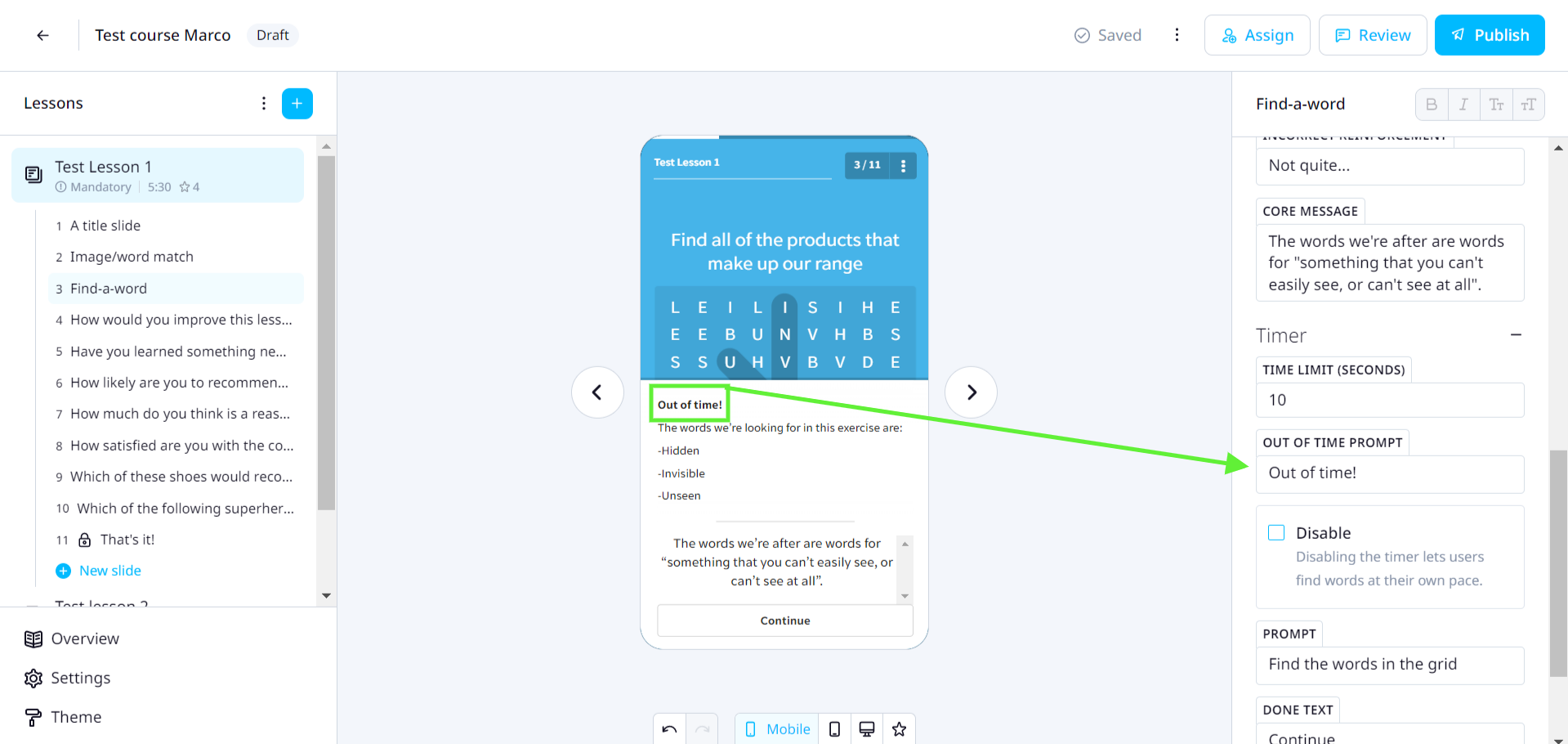 Find-A-Word Template
