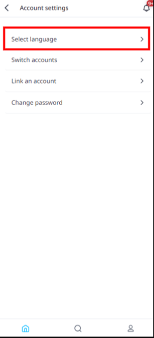 Learner guide: Edit language settings in app