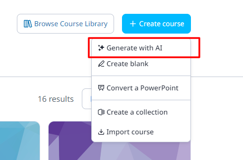 Create with AI Create