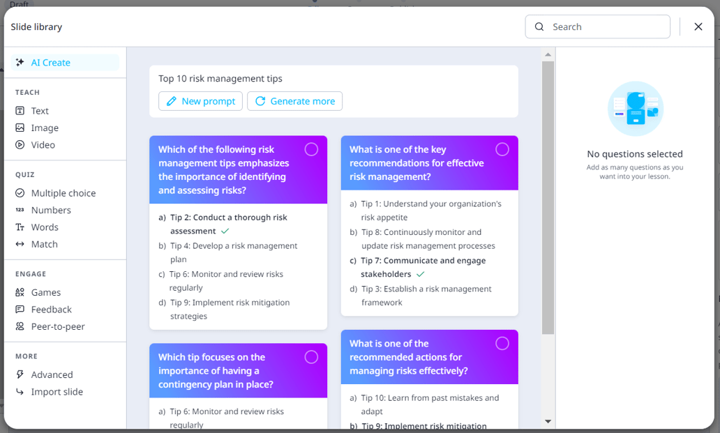 Create with AI Create