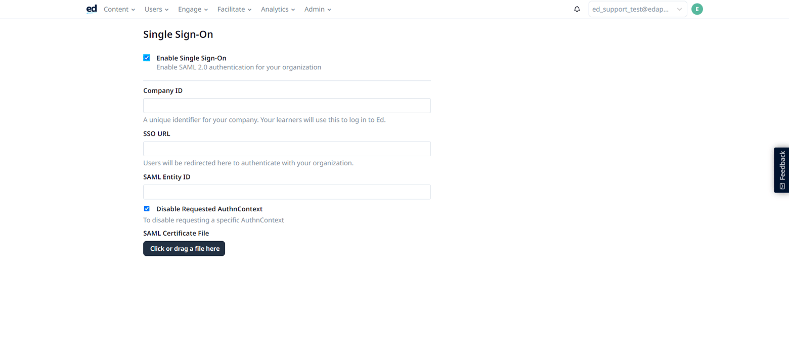 Configuring SSO with Azure IntraID with SAML