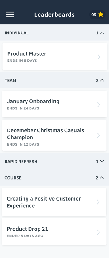 Learner Guide To Leaderboards