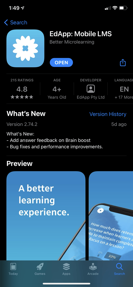 Downloading EdApp - Learner's Guide