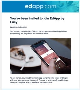 How to Log in after receiving an invitation email