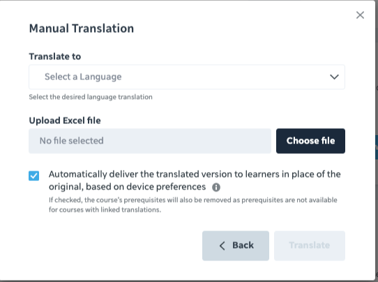 Manual Translation
