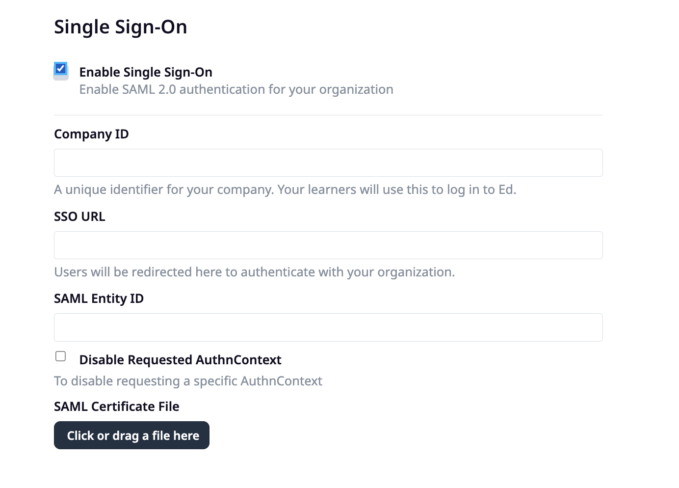 Single Sign-On (SSO) Documentation
