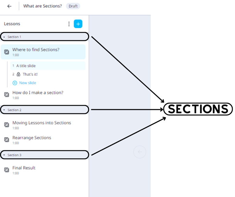 What are Sections and how to use them