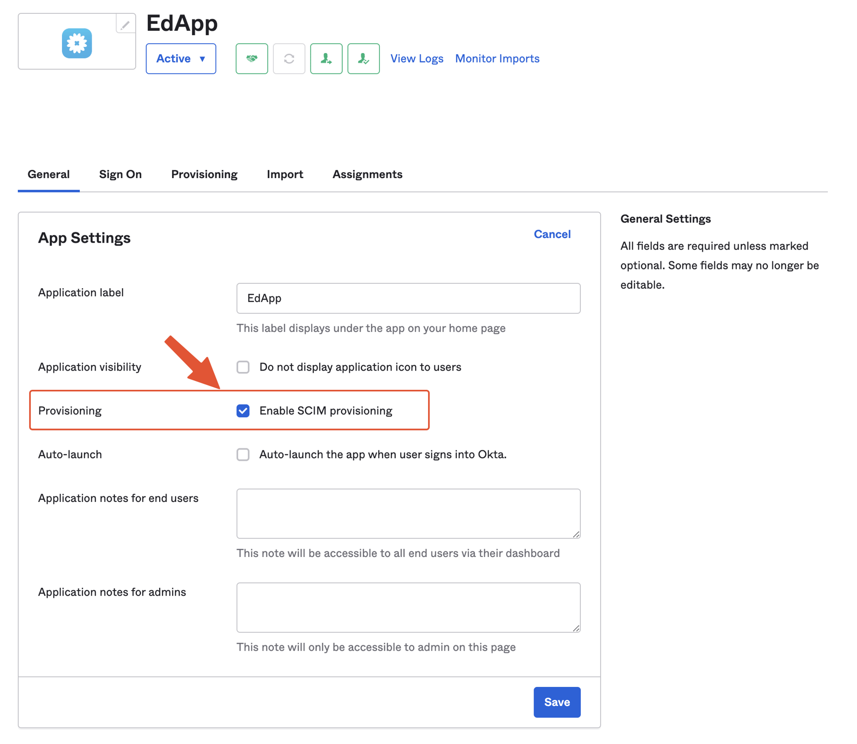 Configuring Auto Provisioning in Okta with SCIM