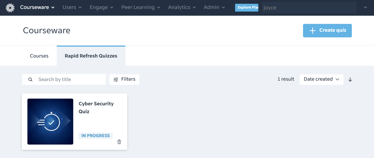 Rapid Refresh Feature