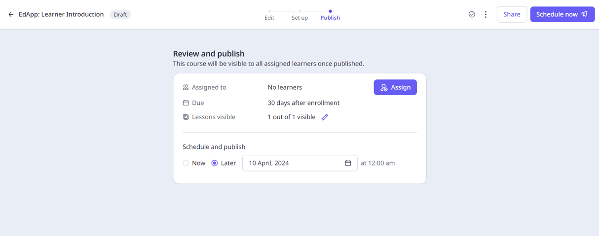 Recurring Certification