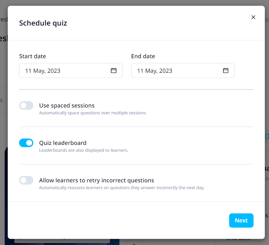 Rapid Refresh Feature