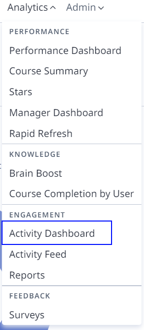 Activity Dashboard