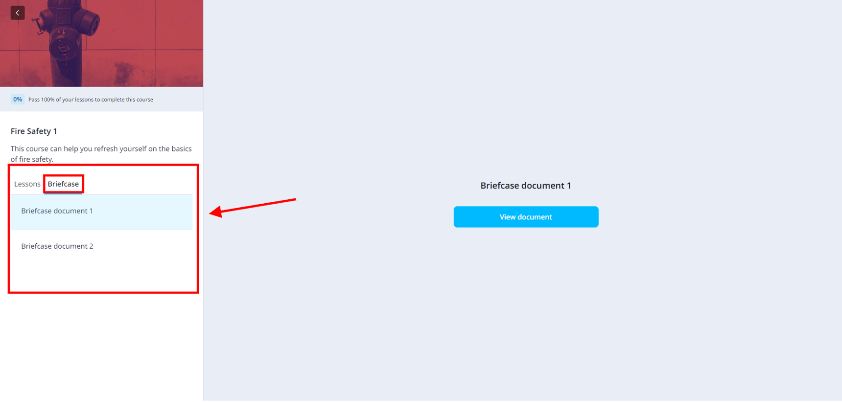 Learner Course Home Screen